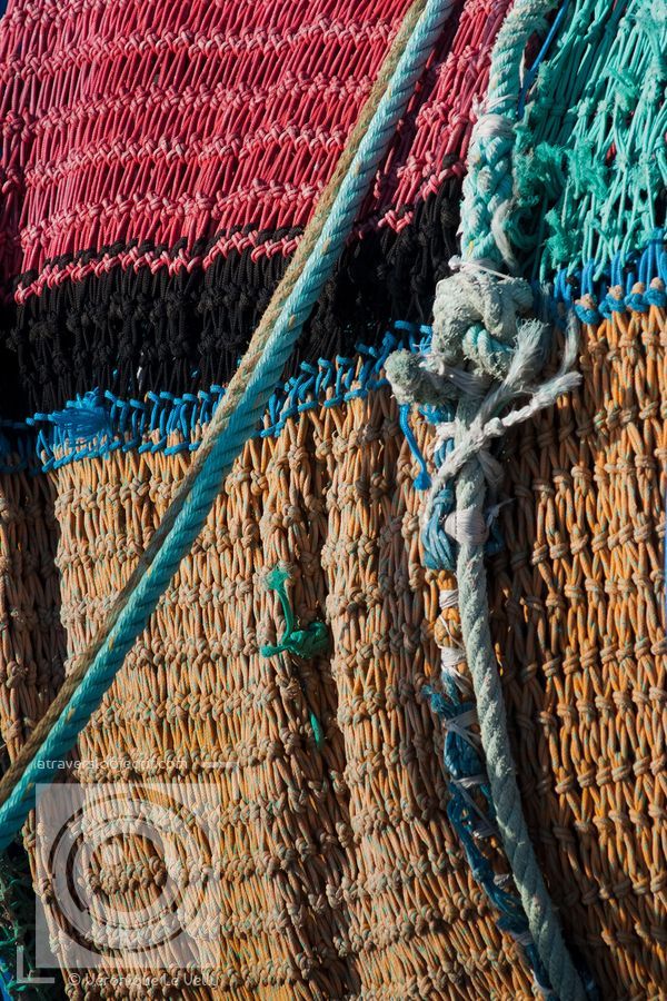 Images de filet de pêche - Bretagne