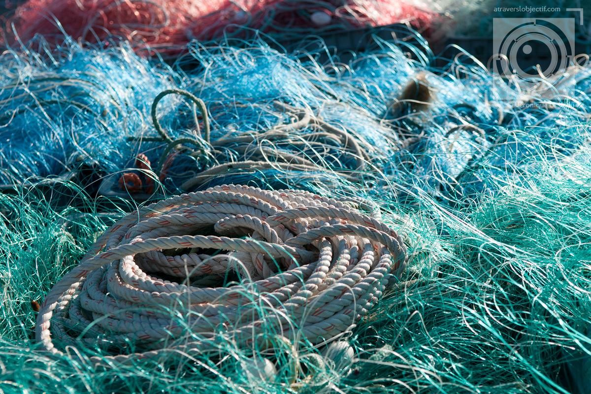 Images de filet de pêche - Bretagne
